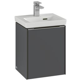 Villeroy & Boch Villeroy und Boch Subway 3.0 Waschtisch-Unterschrank C58302VR 35,1x42,9x30,9cm, Schanier links/Griff monochrom, graphite