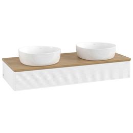 Villeroy & Boch Villeroy & Boch Antao Waschtischunterschrank 1200x190x500mm L13111MT mit Beleuchtung mit Struktur FK/AP: MT/1