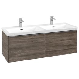 Villeroy & Boch Villeroy und Boch Subway 3.0 Waschtisch-Unterschrank C56700RK 127,2x42,9x47,8cm, ohne LED/Griff Aluminium gl&auml;nzend, stone oak