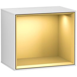 Villeroy & Boch Villeroy und Boch Finion Regalmodul G580HFMT 41,8x35,6x27cm, Emotion, Regal Gold Matt, White matt lacquer