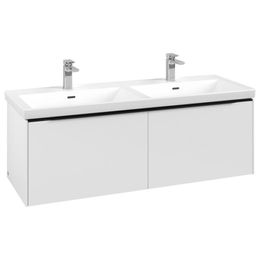 Villeroy & Boch Villeroy und Boch Subway 3.0 Waschtisch-Unterschrank C56701VF 127,2x42,9x47,8cm, ohne LED/Griff Volcano black, pure white