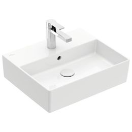 Villeroy & Boch Villeroy & Boch Memento 2.0 Waschtisch 4A225G01 50 x 42 cm, wei&szlig; alpin, mit Hahnloch, mit &Uuml;berlauf