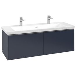 Villeroy & Boch Villeroy und Boch Subway 3.0 Waschtisch-Unterschrank C60100VQ 127,2x42,9x47,8cm, ohne LED/Griff Aluminium gl&auml;nzend, marine blue