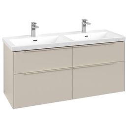 Villeroy & Boch Villeroy und Boch Subway 3.0 Waschtisch-Unterschrank C568L2VN 127,2x56,6x47,8cm, mit LED/Griff monochrom, cashmere grey