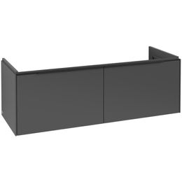 Villeroy & Boch Villeroy und Boch Subway 3.0 Waschtisch-Unterschrank C60101VR 127,2x42,9x47,8cm, ohne LED/Griff Volcano black, graphite