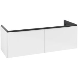 Villeroy & Boch Villeroy und Boch Subway 3.0 Waschtisch-Unterschrank C60101VE 127,2x42,9x47,8cm, ohne LED/Griff Volcano black, brilliant white