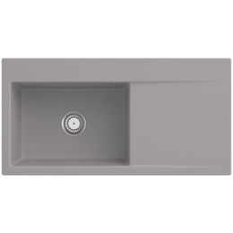 Villeroy & Boch Villeroy und Boch Subway Style 60 Einbausp&uuml;le 336201KD Becken links, Ablaufgarnitur mit Handbet&auml;tigung, 1000 x 510 mm, Fossil