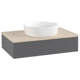Villeroy & Boch Villeroy & Boch Antao Waschtischunterschrank 800x190x500mm L08113GK mit Beleuchtung mit Struktur FK/AP: GK/3