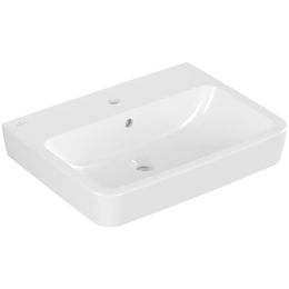 Villeroy & Boch Villeroy und Boch O.novo Waschtisch 4A416001 60x46cm, eckig, mit Hahnloch, mit &Uuml;berlauf, wei&szlig;