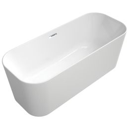 Villeroy & Boch Villeroy & Boch Finion freistehende Badewanne 177FIN7N100V301 170x70cm, Wasserzulauf, Emotion, wei&szlig;, chrom