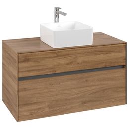 Villeroy & Boch Villeroy und Boch Collaro Waschtischunterschrank C03800RH 100x54,8x50cm, Waschtisch mittig, Kansas Oak