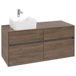 Villeroy & Boch Villeroy und Boch Collaro Waschtischunterschrank C04200VH 120 x 54,8 x 50 cm, Waschtisch links, Arizona Oak