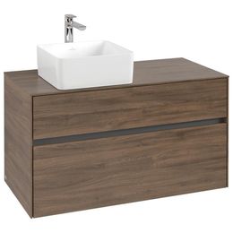 Villeroy & Boch Villeroy und Boch Collaro Waschtischunterschrank C03900VH 100 x 54,8 x 50 cm, Waschtisch links, Arizona Oak