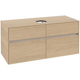 Villeroy & Boch Villeroy und Boch Collaro Waschtischunterschrank C04100VJ 120 x 54,8 x 50 cm, Waschtisch mittig, Nordic Oak
