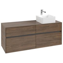 Villeroy & Boch Villeroy und Boch Collaro Waschtischunterschrank C04700VH 140 x 54,8 x 50 cm, Waschtisch rechts, Arizona Oak