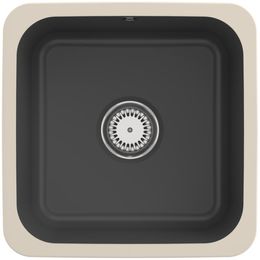 Villeroy & Boch Villeroy und Boch Unterbausp&uuml;le 670301i4 mit Ablaufgarnitur, Handbet&auml;tigung, Befestigungssatz, Graphit