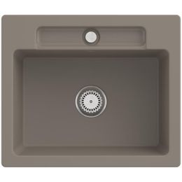Villeroy & Boch Villeroy und Boch Siluet Sp&uuml;le 334602TR mit Ablaufgarnitur und Exzenterbet&auml;tigung, Timber