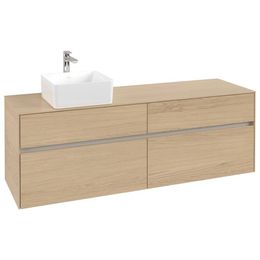 Villeroy & Boch Villeroy und Boch Collaro Waschtischunterschrank C05000VJ 160 x 54,8 x 50 cm, Waschtisch links, Nordic Oak