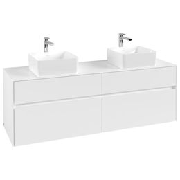 Villeroy & Boch Villeroy und Boch Collaro Waschtischunterschrank C05200MS 160 x 54,8 x 50 cm, f&uuml;r 2 Waschtische, White Matt