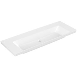 Villeroy & Boch Villeroy und Boch Subway 3.0 Schrank-Waschtisch 4A70D301 130x47cm, ohne Hahnloch/ohne &Uuml;berlauf, wei&szlig;