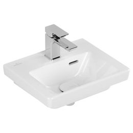 Villeroy & Boch Villeroy und Boch Subway 3.0 Handwaschbecken 437037R1 37x30,5cm, mit Hahnloch/mit &Uuml;berlauf, wei&szlig; C-plus