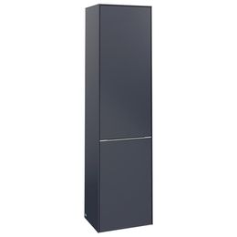 Villeroy & Boch Villeroy und Boch Subway 3.0 Hochschrank C59300VQ 40x171x36,2cm, Schanier rechts/Griff Aluminium gl&auml;nzend, marine blue