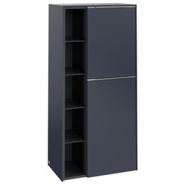Villeroy & Boch Villeroy und Boch Subway 3.0 Mittelschrank C59900VQ 57,4x120x36,2cm, Schanier rechts/Griff Aluminium gl&auml;nzend, marine blue
