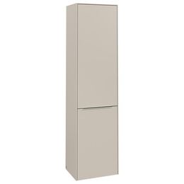 Villeroy & Boch Villeroy und Boch Subway 3.0 Hochschrank C59300VN 40x171x36,2cm, Schanier rechts/Griff Aluminium gl&auml;nzend, cashmere grey