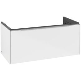 Villeroy & Boch Villeroy und Boch Subway 3.0 Waschtisch-Unterschrank C569L0VE 97,3x42,9x47,8cm, mit LED/Griff Aluminium gl&auml;nzend, brilliant white