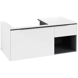 Villeroy & Boch Villeroy und Boch Subway 3.0 Waschtisch-Unterschrank C572L1VE 100,1x42,25x51,6cm, mit LED/Griff Volcano black, brilliant white