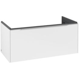 Villeroy & Boch Villeroy und Boch Subway 3.0 Waschtisch-Unterschrank C56900VF 97,3x42,9x47,8cm, ohne LED/Griff Aluminium gl&auml;nzend, pure white