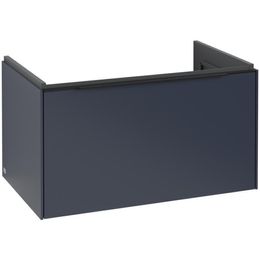 Villeroy & Boch Villeroy und Boch Subway 3.0 Waschtisch-Unterschrank C573L1VQ 77,2x42,9x47,8cm, mit LED/Griff Volcano black, marine blue