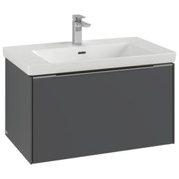 Villeroy & Boch Villeroy und Boch Subway 3.0 Waschtisch-Unterschrank C57302VR 77,2x42,9x47,8cm, ohne LED/Griff monochrom, graphite