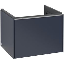 Villeroy & Boch Villeroy und Boch Subway 3.0 Waschtisch-Unterschrank C577L0VQ 57,2x42,9x47,8cm, mit LED/Griff Aluminium gl&auml;nzend, marine blue