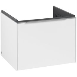 Villeroy & Boch Villeroy und Boch Subway 3.0 Waschtisch-Unterschrank C57700VF 57,2x42,9x47,8cm, ohne LED/Griff Aluminium gl&auml;nzend, pure white