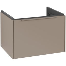 Villeroy & Boch Villeroy und Boch Subway 3.0 Waschtisch-Unterschrank C575L2VM 62,2x42,9x47,8cm, mit LED/Griff monochrom, taupe