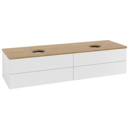 Villeroy & Boch Villeroy & Boch Antao Waschtischunterschrank 1600x360x500mm L28111GF mit Beleuchtung mit Struktur FK/AP: GF/1