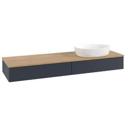 Villeroy & Boch Villeroy & Boch Antao Waschtischunterschrank 1600x190x500mm L16111HG mit Beleuchtung mit Struktur FK/AP: HG/1