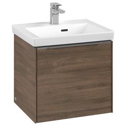 Villeroy & Boch Villeroy und Boch Subway 3.0 Waschtisch-Unterschrank C58000VH 47,3x42,9x40,75cm, ohne LED/Griff Aluminium gl&auml;nzend, arizona oak
