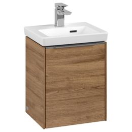 Villeroy & Boch Villeroy und Boch Subway 3.0 Waschtisch-Unterschrank C58300RH 35,1x42,9x30,9cm, Schanier links/Griff Aluminium gl&auml;nzend, kansas oak