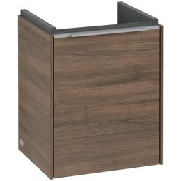 Villeroy & Boch Villeroy und Boch Subway 3.0 Waschtisch-Unterschrank C58300VH 35,1x42,9x30,9cm, Schanier links/Griff Aluminium gl&auml;nzend, arizona oak