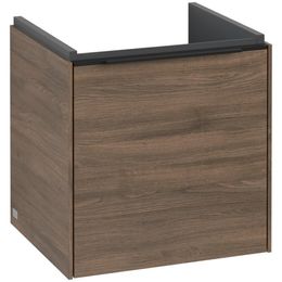 Villeroy & Boch Villeroy und Boch Subway 3.0 Waschtisch-Unterschrank C58201VH 42,3x42,9x37,75cm, Schanier rechts/Griff Volcano black, arizona oak