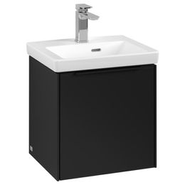 Villeroy & Boch Villeroy und Boch Subway 3.0 Waschtisch-Unterschrank C58201VL 42,3x42,9x37,75cm, Schanier rechts/Griff Volcano black, volcano black