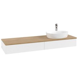Villeroy & Boch Villeroy & Boch Antao Waschtischunterschrank 1600x190x500mm L16151MT mit Beleuchtung mit Struktur FK/AP: MT/1