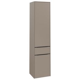 Villeroy & Boch Villeroy und Boch Subway 3.0 Hochschrank C59001VM 40x171x36,2cm, Schanier links/Griff Volcano black, taupe