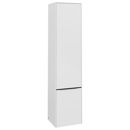Villeroy & Boch Villeroy und Boch Subway 3.0 Hochschrank C58601VF 40x171x36,2cm, Schanier links/Griff Volcano black, pure white