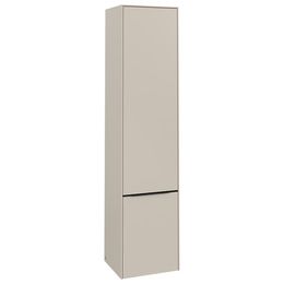 Villeroy & Boch Villeroy und Boch Subway 3.0 Hochschrank C58601VN 40x171x36,2cm, Schanier links/Griff Volcano black, cashmere grey