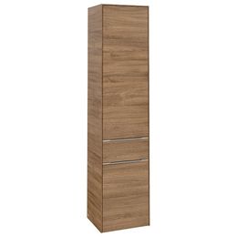 Villeroy & Boch Villeroy und Boch Subway 3.0 Hochschrank C59100RH 40x171x36,2cm, Schanier rechts/Griff Aluminium gl&auml;nzend, kansas oak