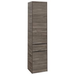 Villeroy & Boch Villeroy und Boch Subway 3.0 Hochschrank C59001RK 40x171x36,2cm, Schanier links/Griff Volcano black, stone oak