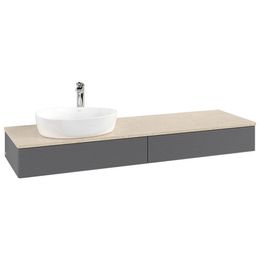 Villeroy & Boch Villeroy & Boch Antao Waschtischunterschrank 1600x190x500mm L15153GK mit Beleuchtung mit Struktur FK/AP: GK/3